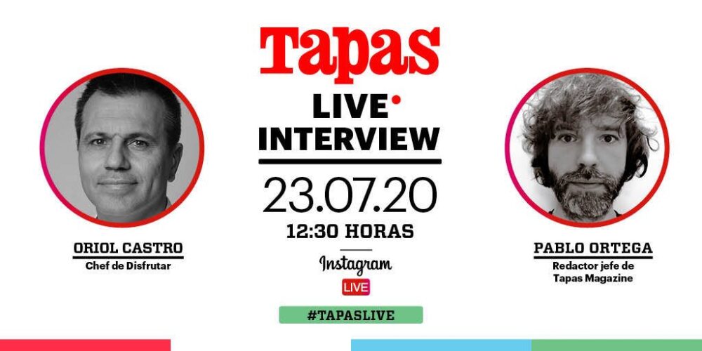 Oriol Castro, chef del restaurante Disfrutar, este jueves en #TapasLive