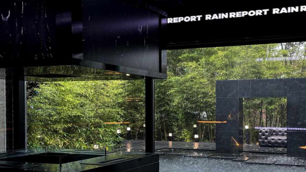 Coffee and rain, the perfect combination in this Seoul coffee shop