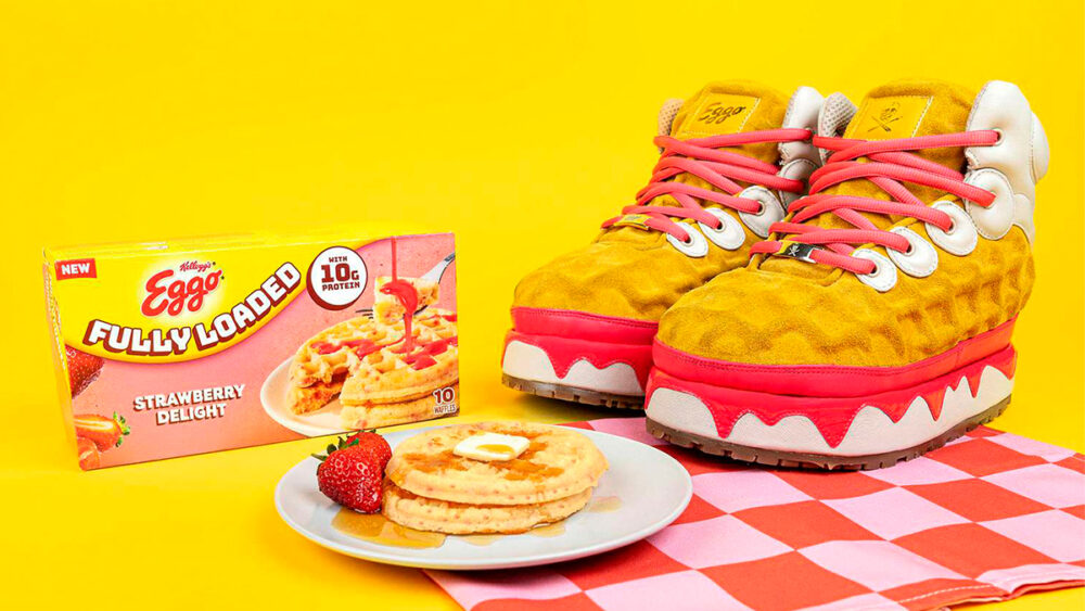 The Shoe Surgeon designs Eggo waffle-inspired sneakers