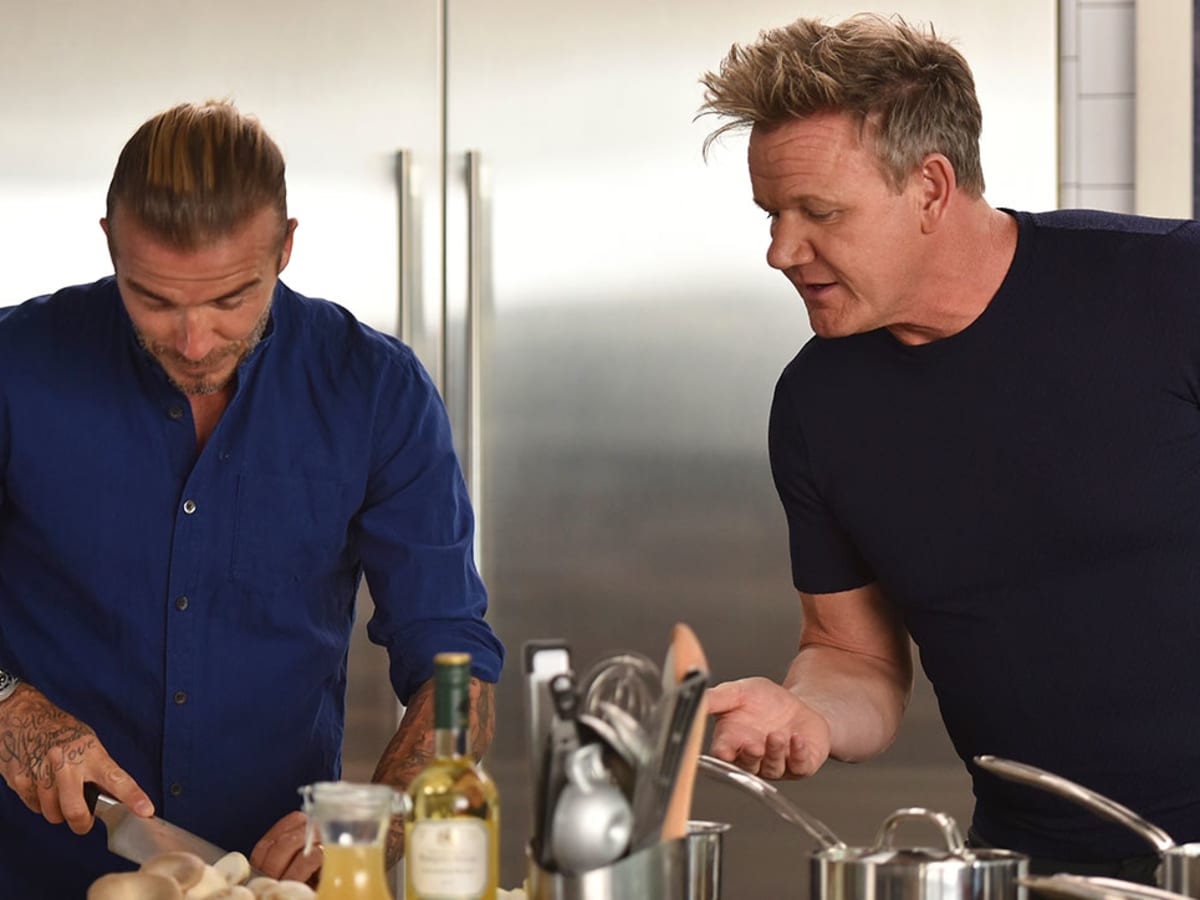 David Beckham recalls the time his friend Gordon Ramsay cooked for him ...