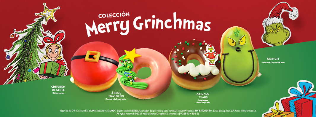Krispy Kreme steals Christmas with new Grinch doughnuts - Tapas